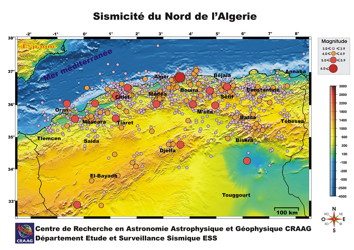 Activité sismique – CRAAG