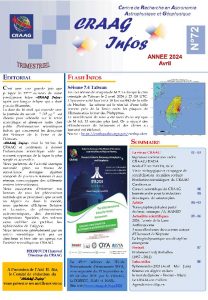 CRAAG – Centre de Recherche en Astronomie Astrophysique et Géophysique